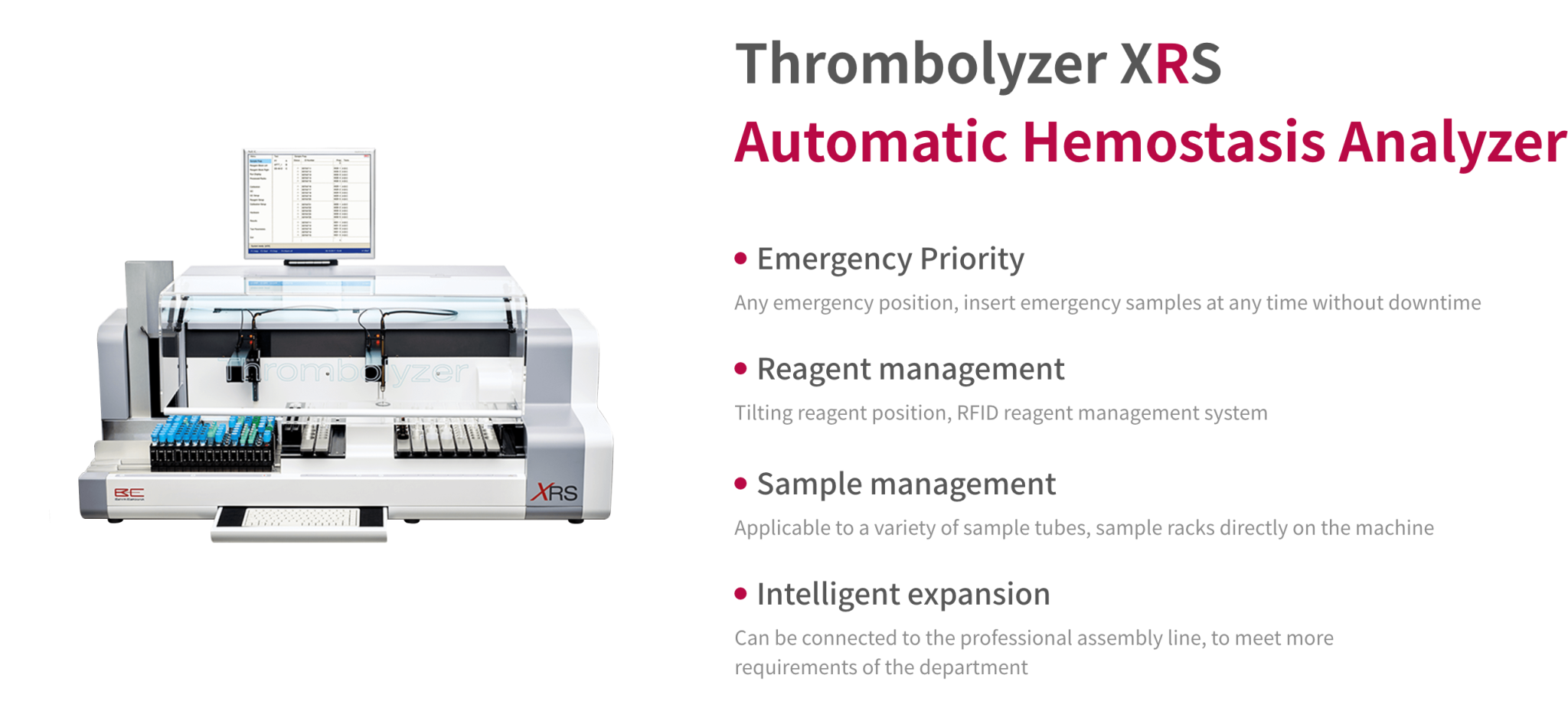 Thrombolyzer XRS Automatic Hemostasis Analyzer – Thalysbio